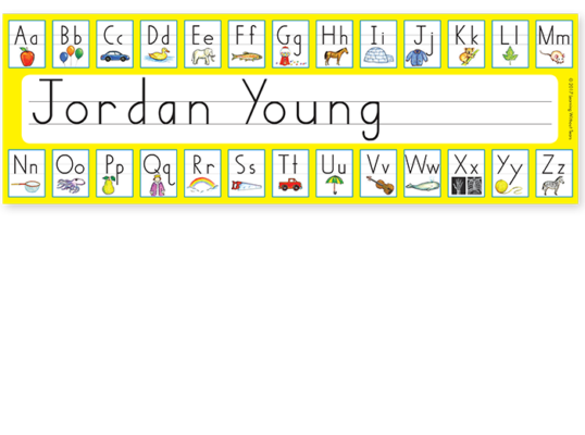 Colour Name Plates - Handwriting Without Tears Programme — Thinking Toys