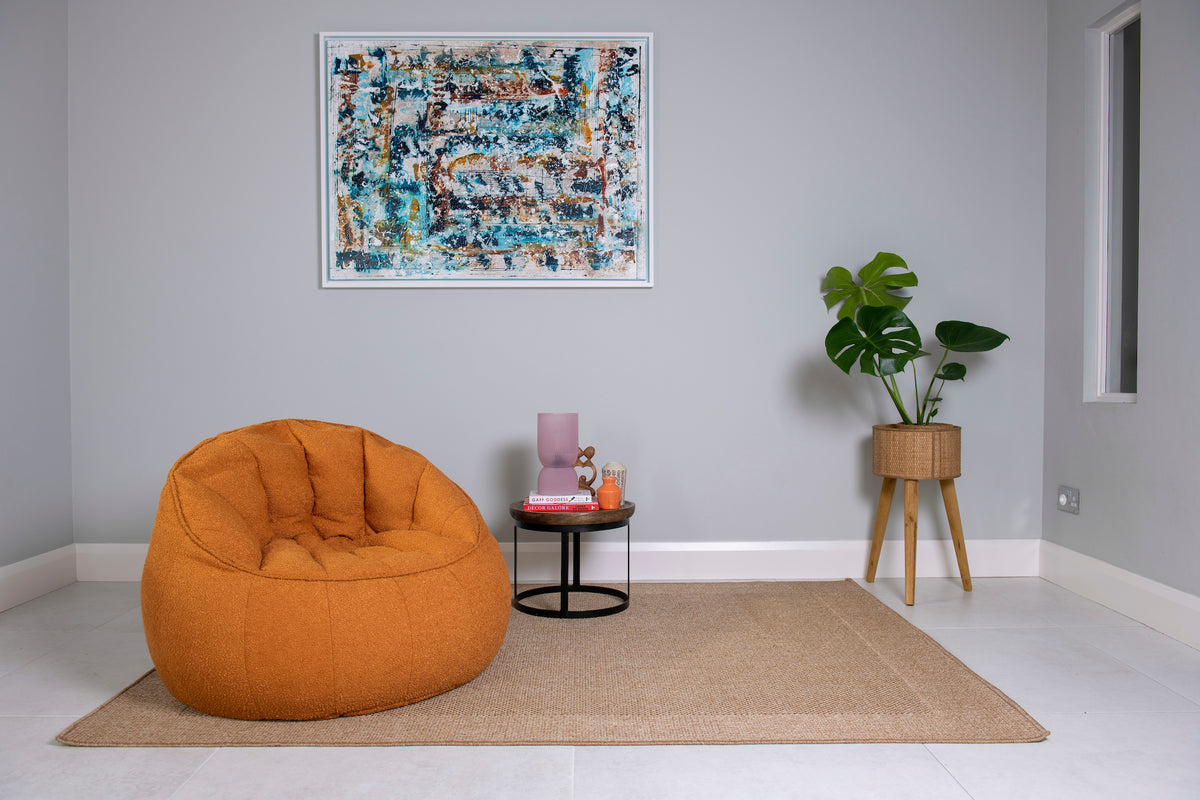 Elephant BOUCLE Beanbag Chair - Terracotta (O) — Thinking Toys