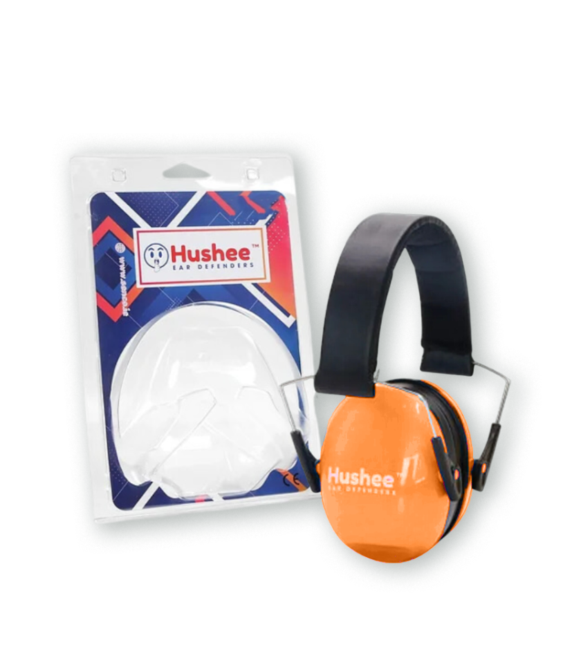 Hushee Ear Defender Orange - Available in September — Thinking Toys
