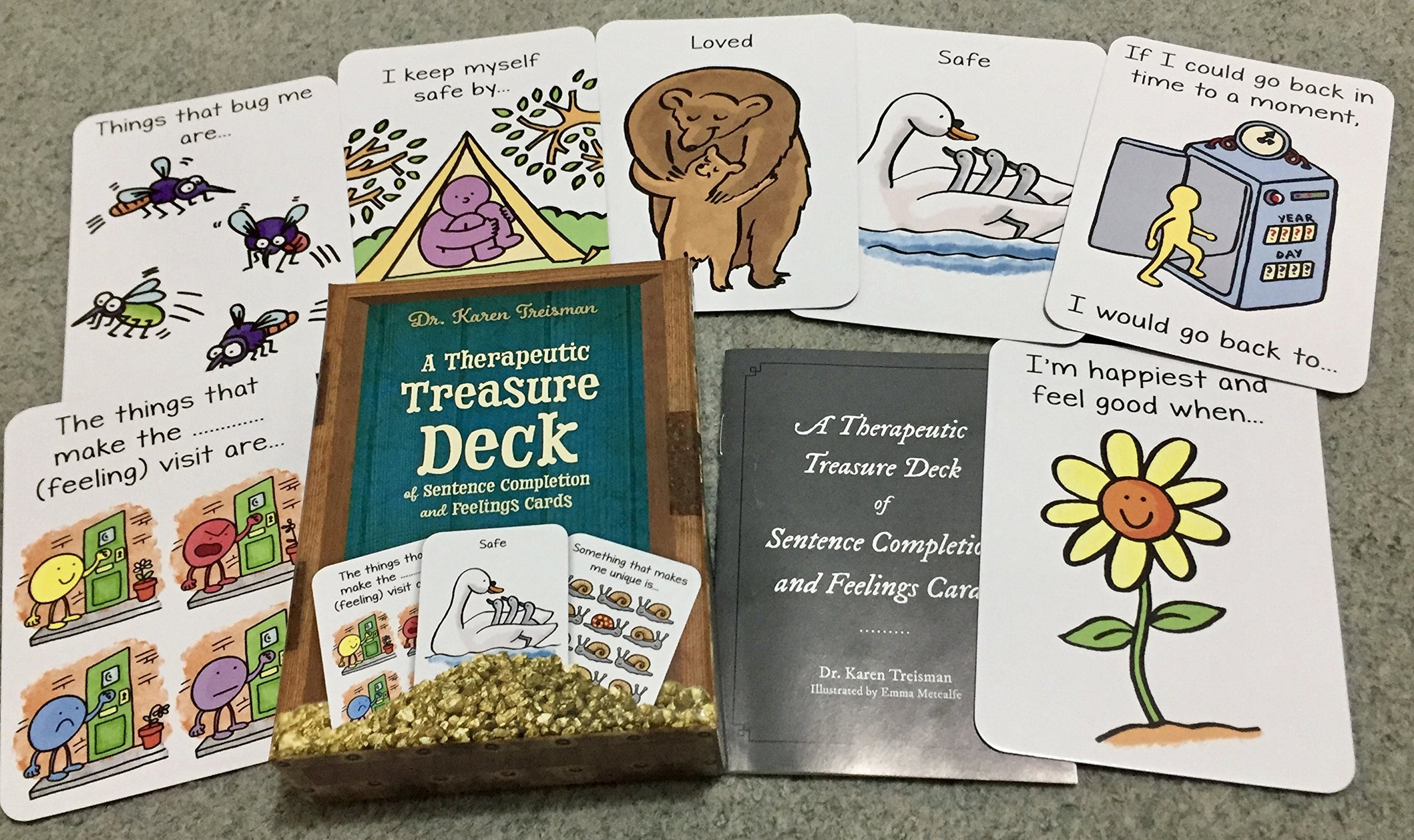 A Therapeutic Treasure Deck of Sentence Completion and Feelings Cards ...