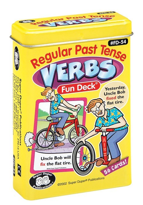 Fun Deck - Regular Past Tense Verbs — Thinking Toys