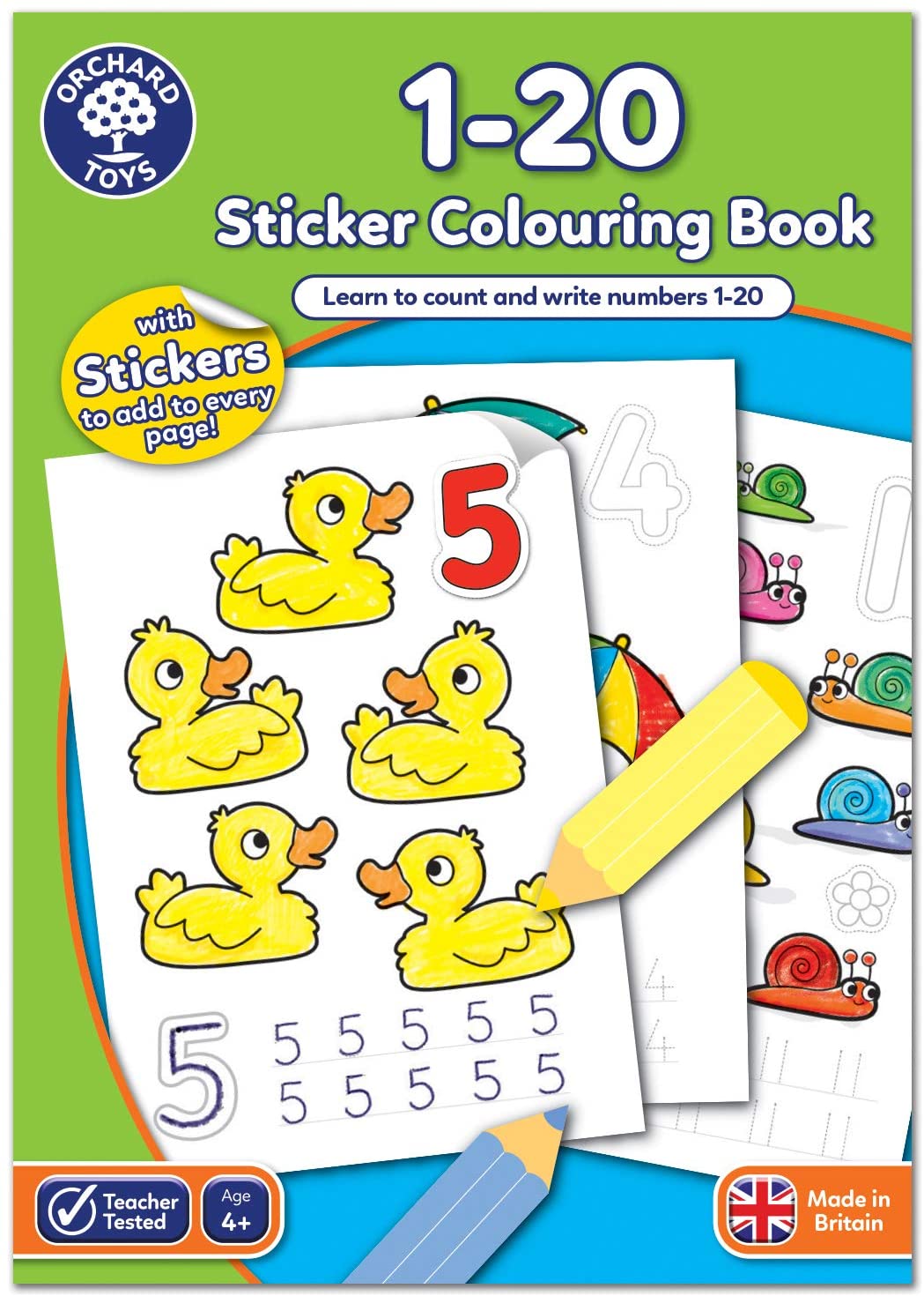 1 - 20 Sticker Colouring Book — Thinking Toys